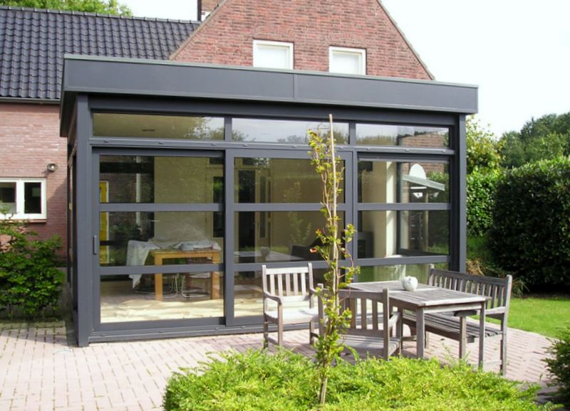 Veranda met plat dak | Van Den Bergh - Essen